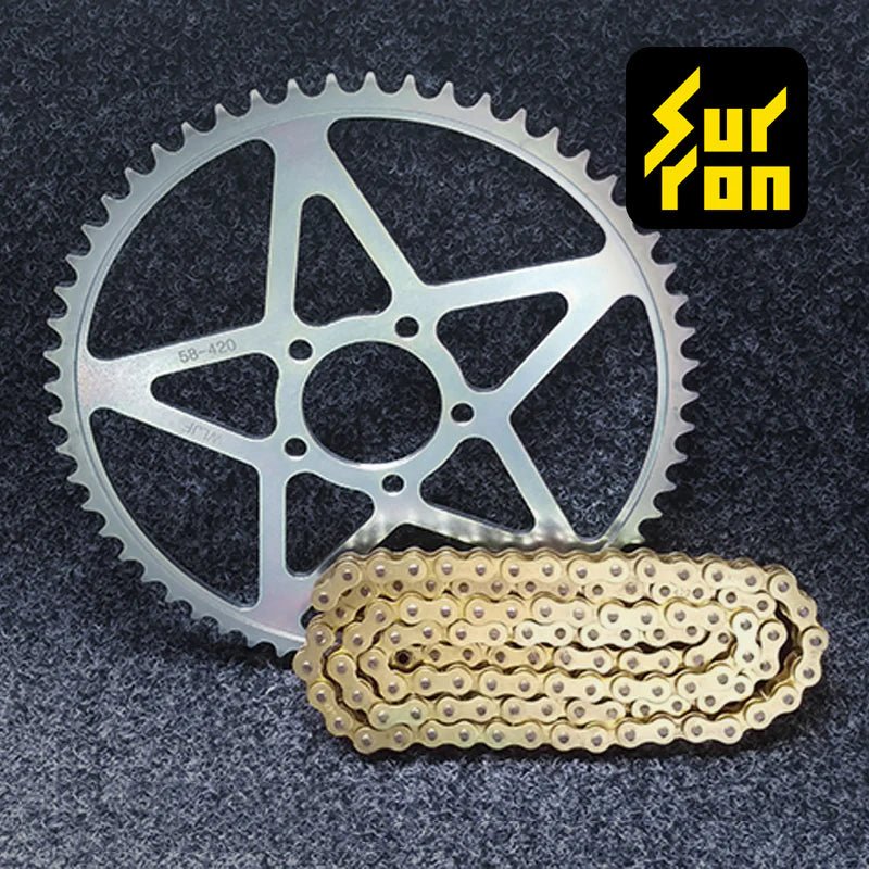 Light Bee 58T Sprocket with 112 Link O-Ring Chain — Surron Canada