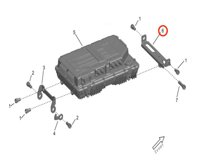 Storm Bee Controller Installation Bracket (FRONT) — Surron Canada