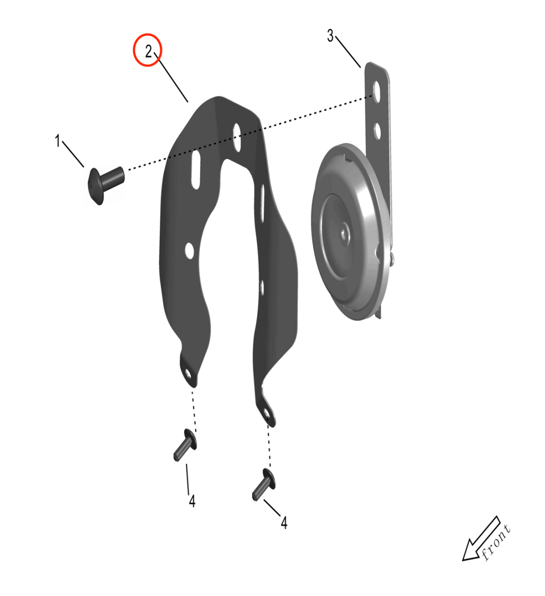Storm Bee Horn Installation Plate — Surron Canada
