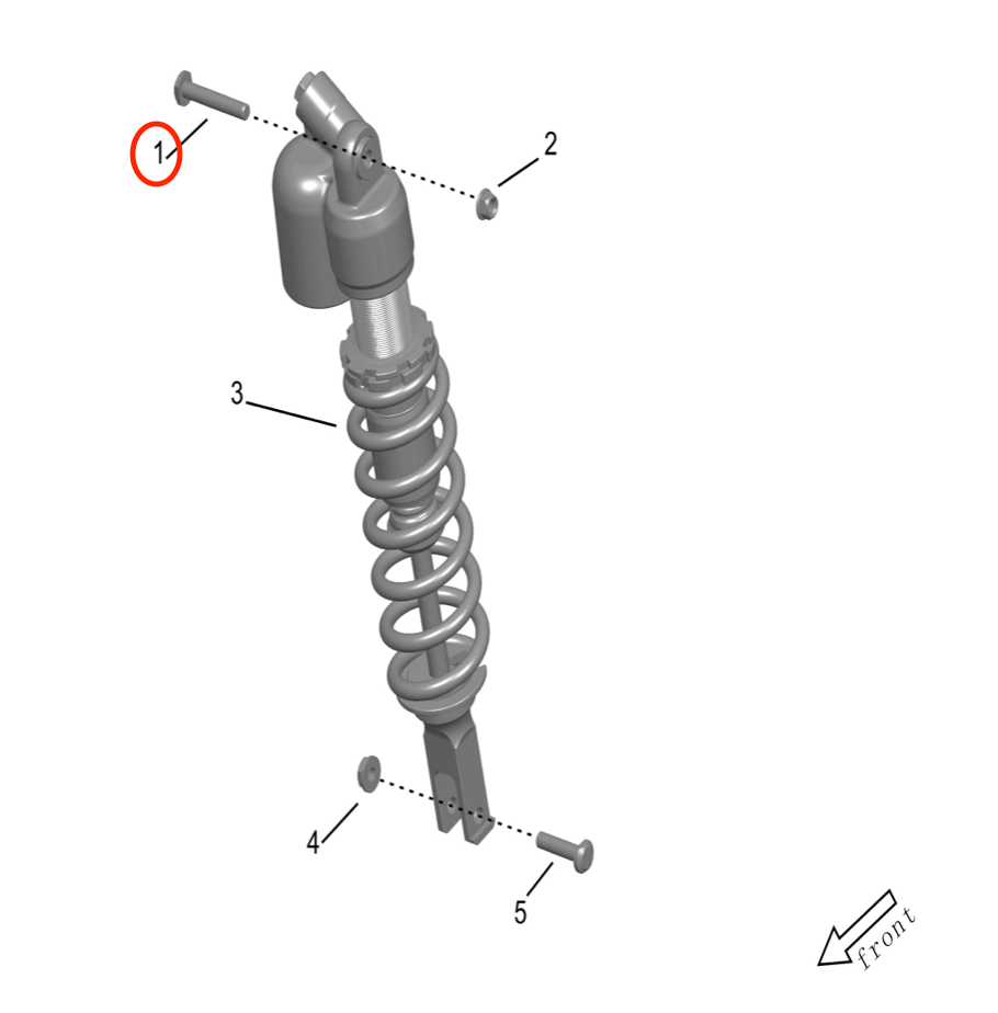 Storm Bee Rear KKE Shock Axle Bolt (TOP) — Surron Canada