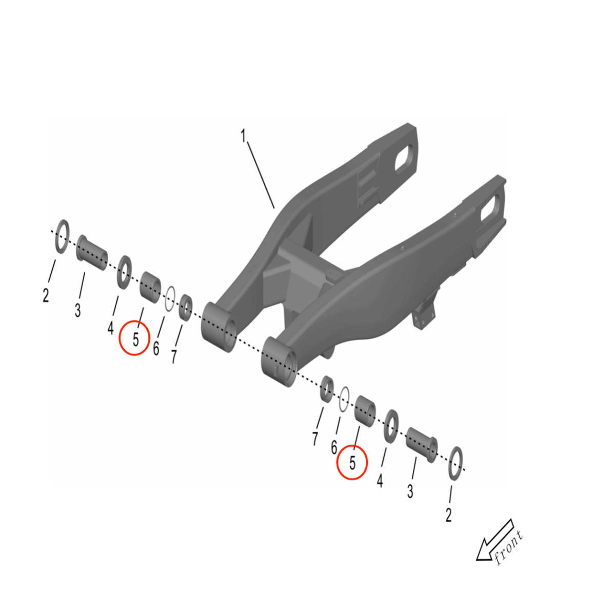 Storm Bee Swingarm Pivot Needle Bearing — Surron Canada