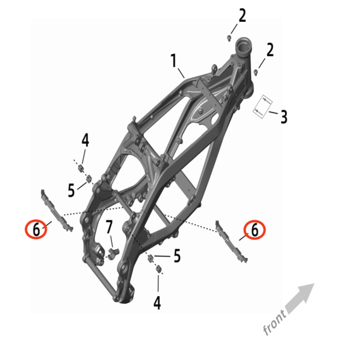 Ultra Bee Battery Bottom Support Bracket — Surron Canada